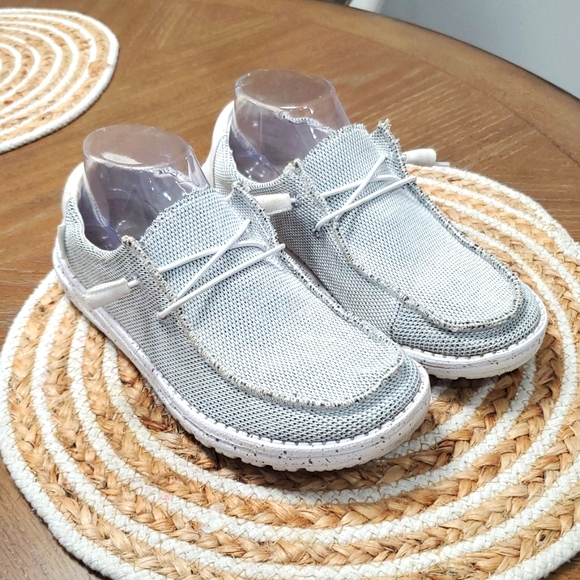 Hey Dude | Shoes | Hey Dude Wendy Womans Stone White Loafer Size 9 ...
